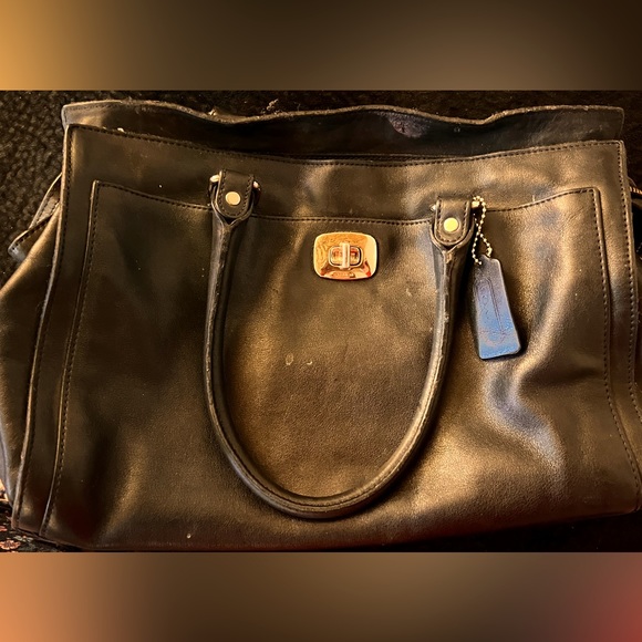 Coach | Bags | Vintage Coach Legacy Black Leather Chelsea Satchel ...